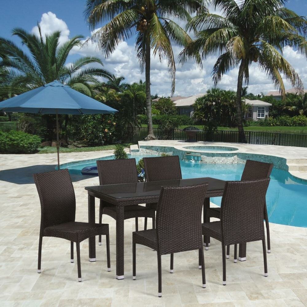 Комплект мебели 6+1T256A/Y380A-W53 Brown 6Pcs (Afina Garden)