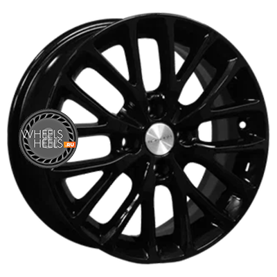 Диск автомобильный литой Khomen Wheels KHW1506 (Lada Granta) 15x6 4x98 et36 dia58.6 Black