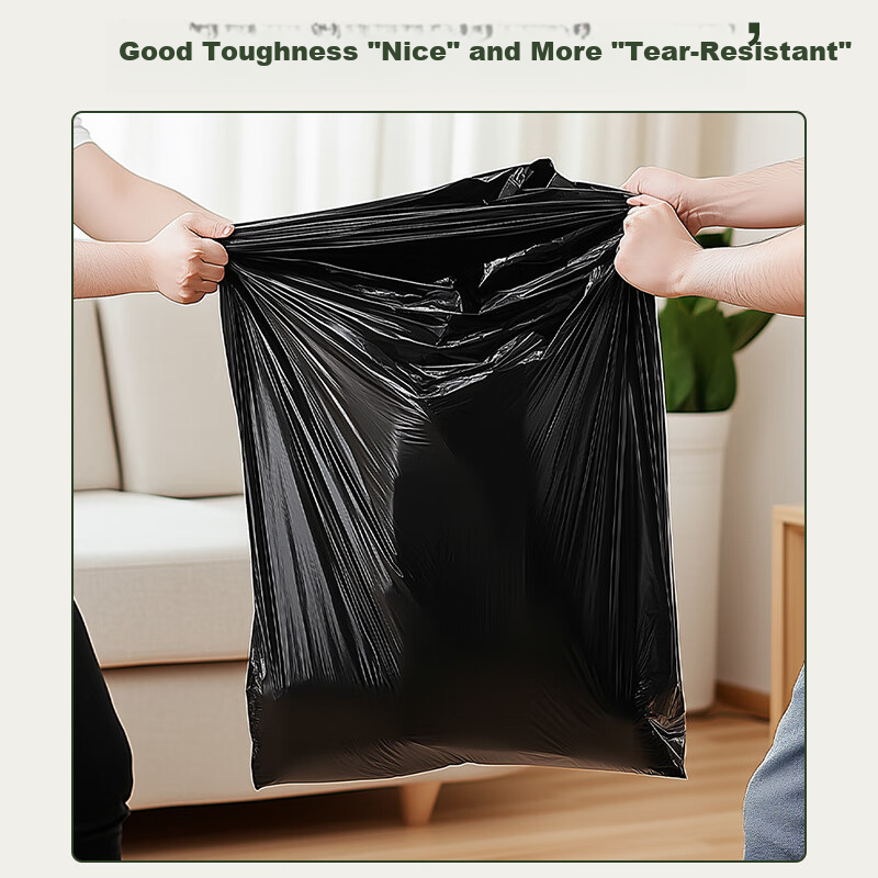 BIAZE Value-for-Money Series Extra Large Commercial Property Black Garbage Bags 90*100cm*50pcs