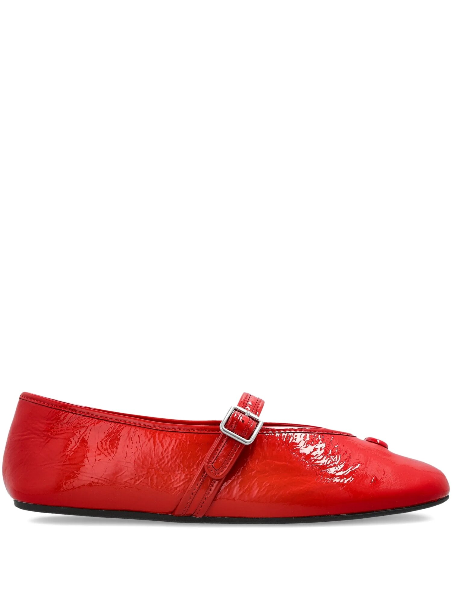 Балетки Buckle-strap patent leather ballet flats