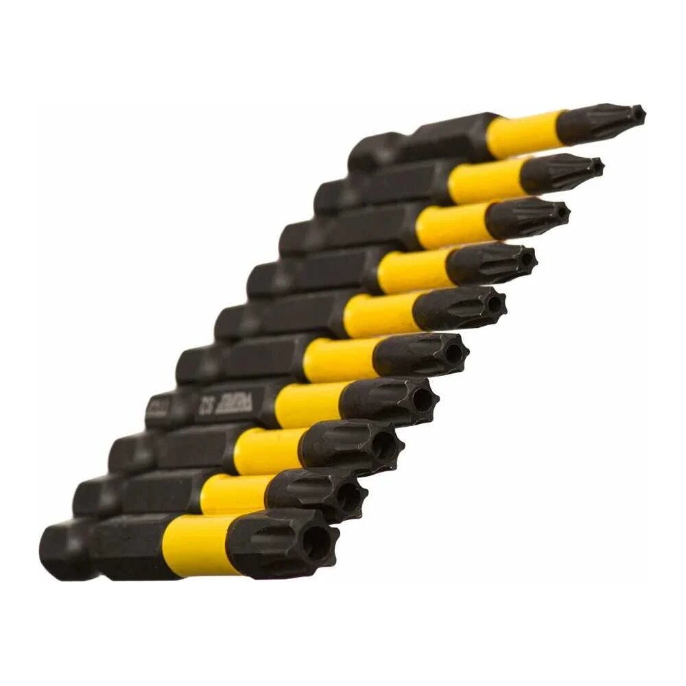 Набор торсионных бит TORX с отверстием 50 мм, 10 шт WURZ 4222