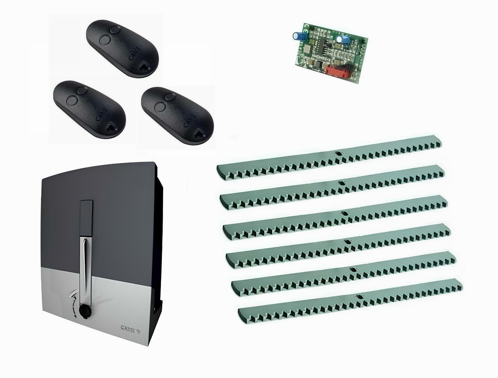 Автоматика для откатных ворот BXL04AGS KIT-KR6-Т3, комплект: привод, радиоприемник, 3 пульта, 6 реек