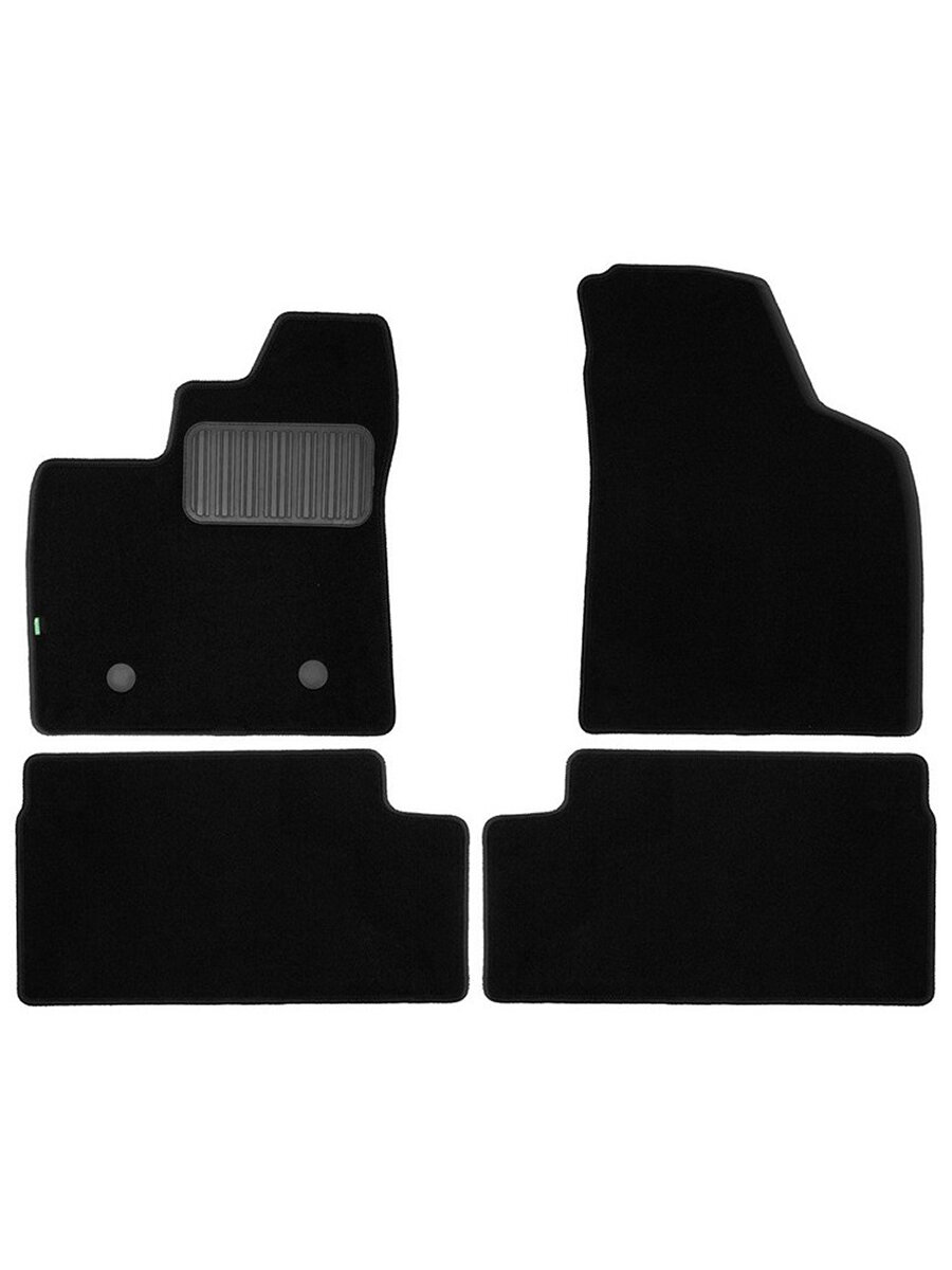 Коврики ворсовые для CHERY EQ7 2024-н. в. Универсал 5 дв. 4 шт. коврики текстильные в салон Klever Standard / Черри ЕКУ7