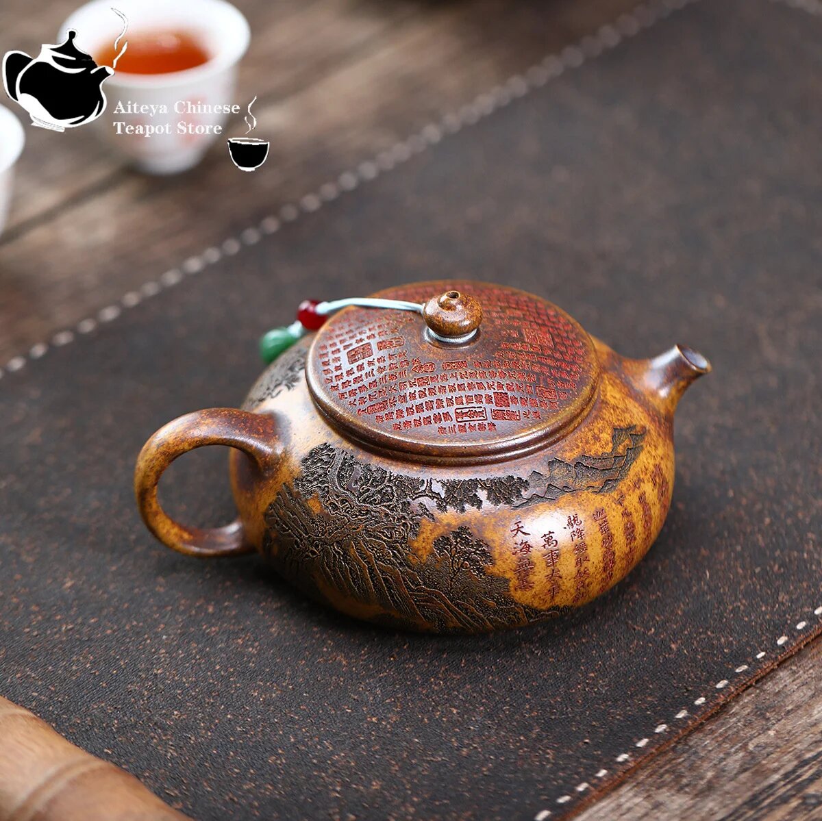 Китайский чайник Рzeka Артха Ханцзян из пурпурной глины 310мл