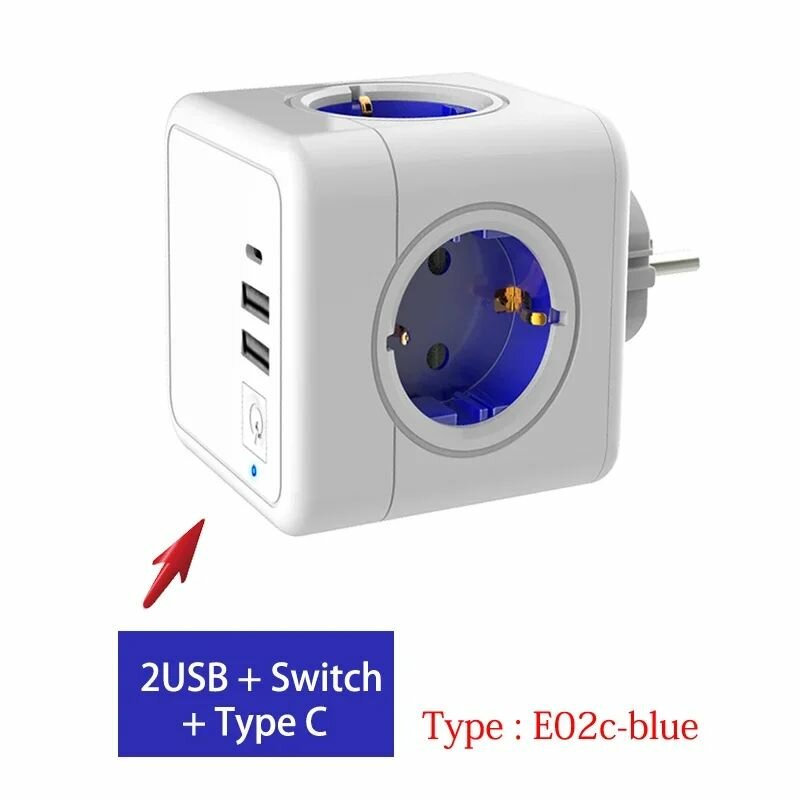 MASSFA PowerCube Розетка 7-в-1 220В