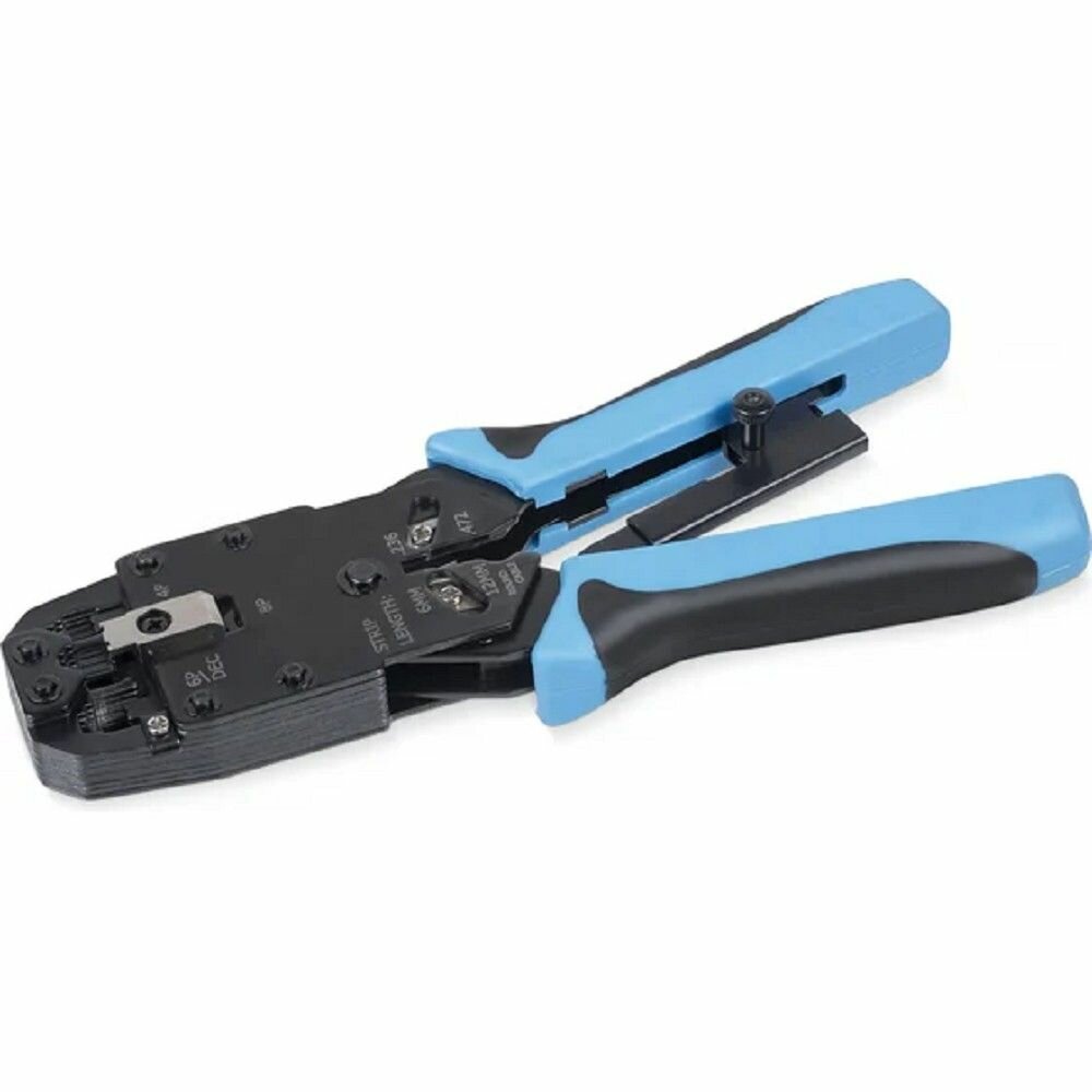 Cabeus кримпер обжимной для RJ - 45 8р8с , RJ - 11 12, с храповым механизмом