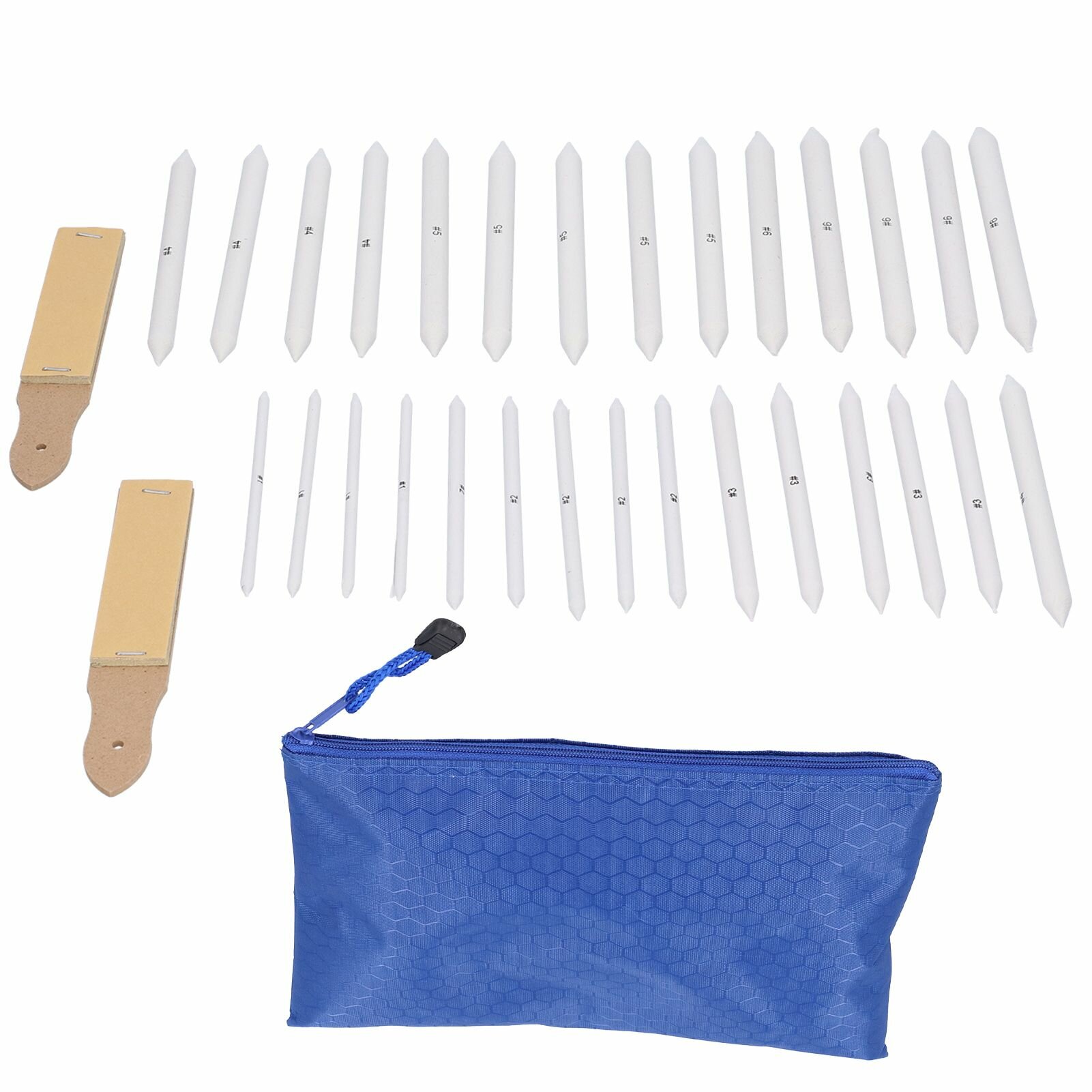 Набор инструментов для рисования Смешивание пней и лепешек с 2 шт. Указатель-карандаш наждачной бумагой для эскизов