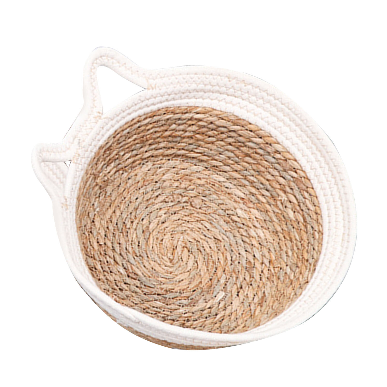 Ручная работа Кошачье гнездо с ушками, круглое дышащее спальное место для питомцев, мягкая подушка для котов и собак до 3.5 кг