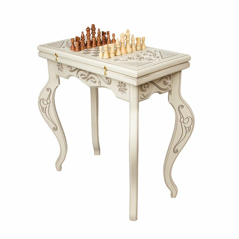 Стол ломберный Нарды + Шахматы, Патина, Ustyan