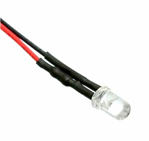 Светодиод LED 5MM G 24V (с проводом) зелёный