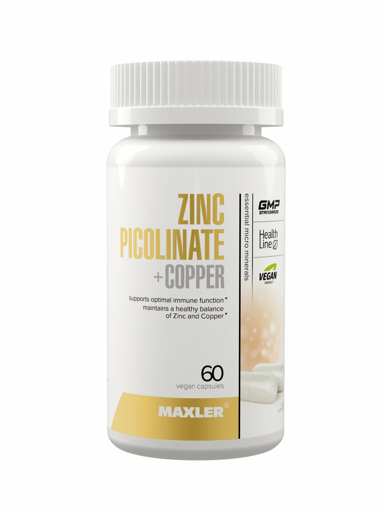 MAXLER Zinc Picolinate + Copper капс, 60 шт.