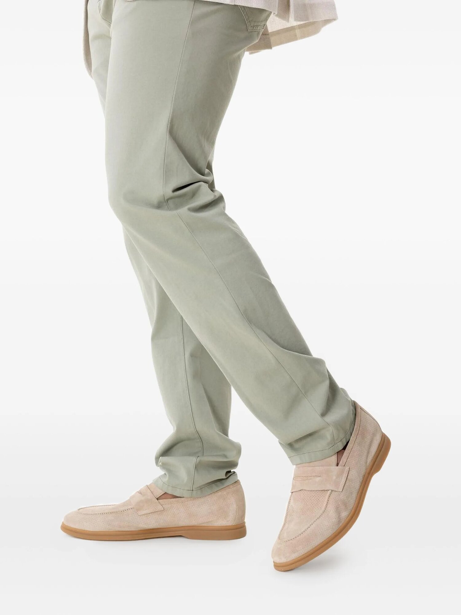 Лоферы Eleventy Perforated suede loafers, размер 45,5, разноцветный — фото 1