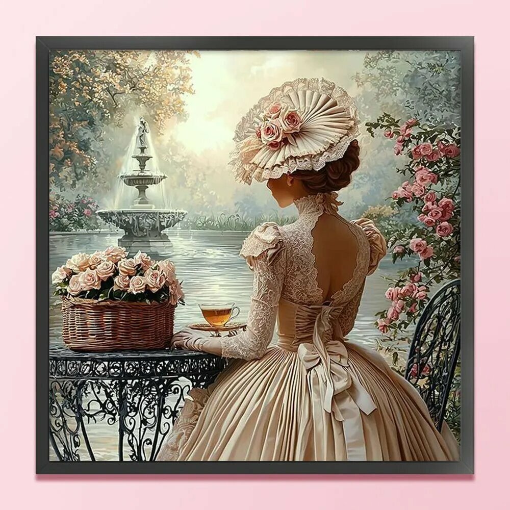 Набор для вышивания крестом 50x50 см хлопковая канва с напечатанным рисунком