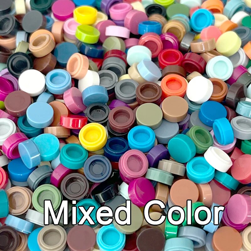 Плоские круглые плитки SMARTABLE для пиксельного искусства 1000 шт. Mixed Colors