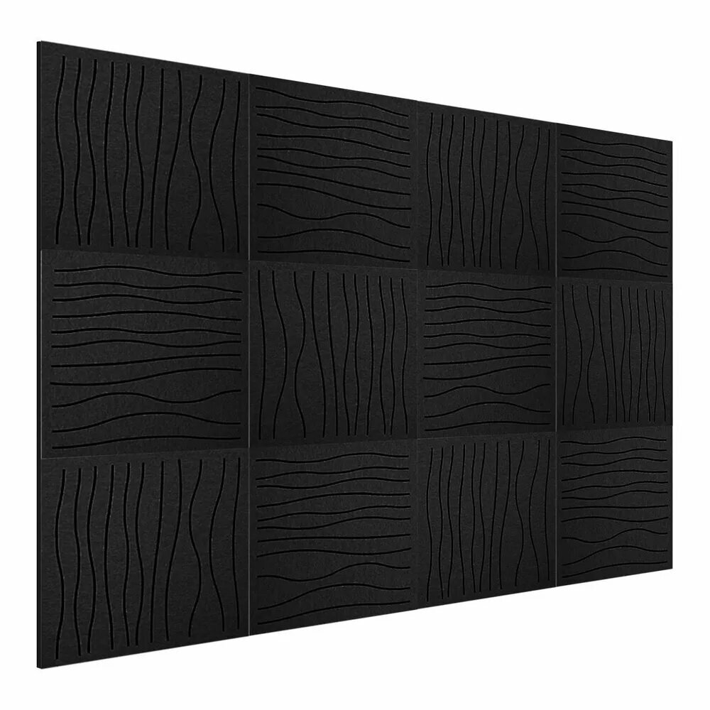 12 шт. Перфорированный акустический Звукопоглощающая пластина 30x30x0.9cm