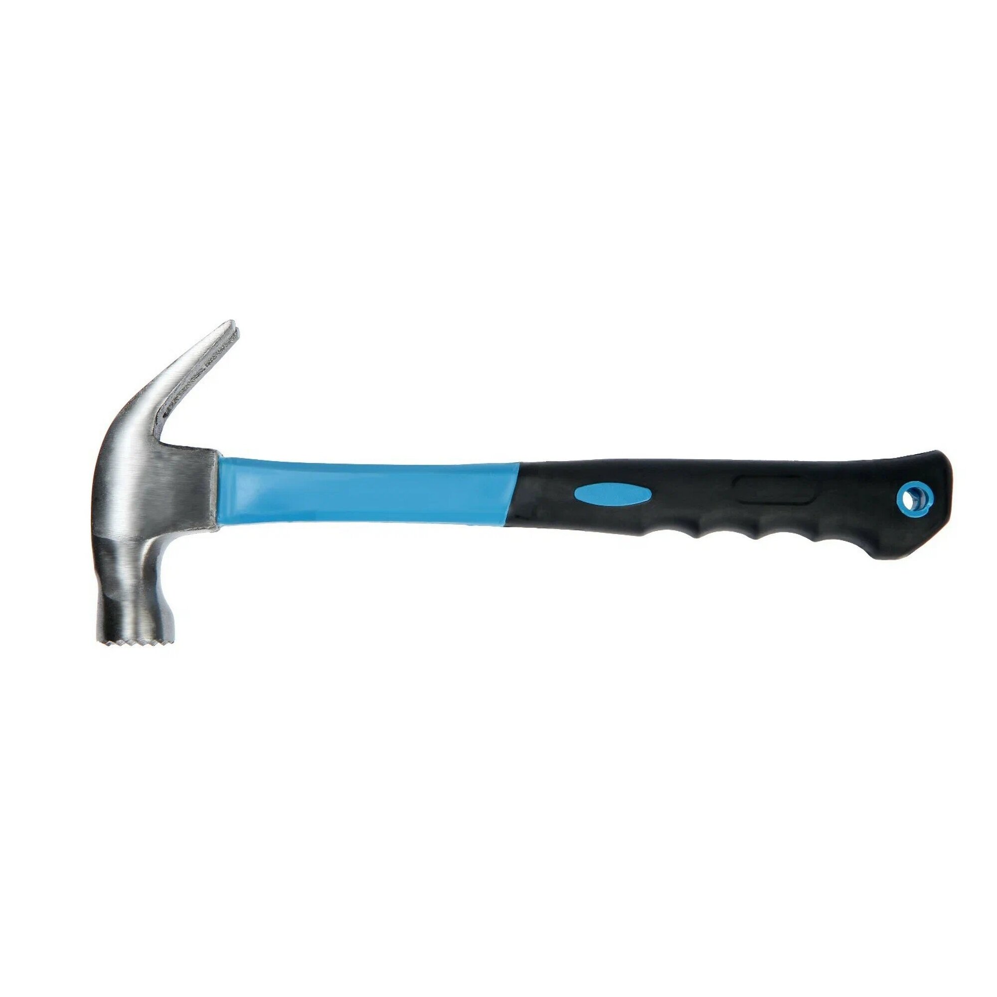 Молоток-гвоздодер тундра, боек с магнитом, фиберглассовая 2К рукоятка, 250 г