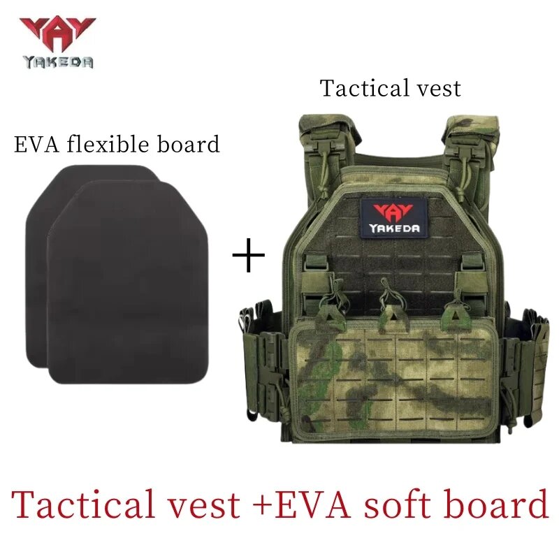 Тактический жилет YAKEDA + EVA мягкая защита, FG color