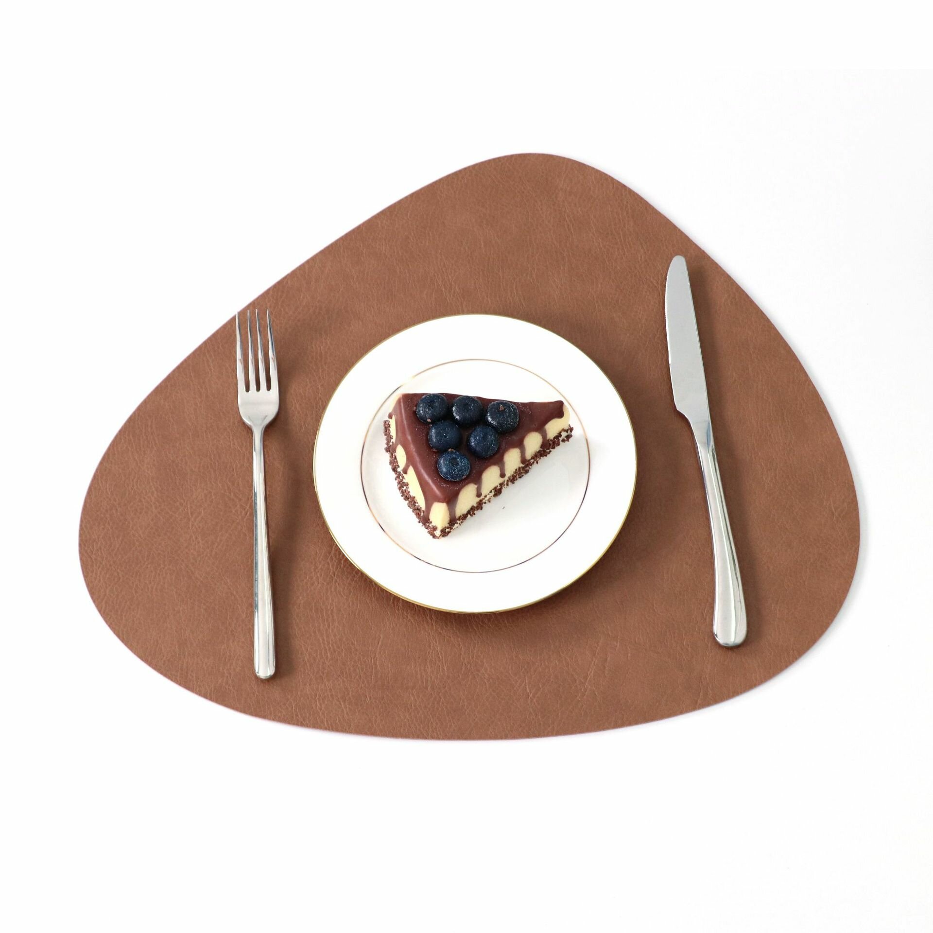 Двусторонний кожаный поднос из коровьей кожи, простой квадратный коврик для чашки чая, обеденный стол, западный ресторан, термоизоляционный коврик, подставка для стаканов, индивидуальный заказ