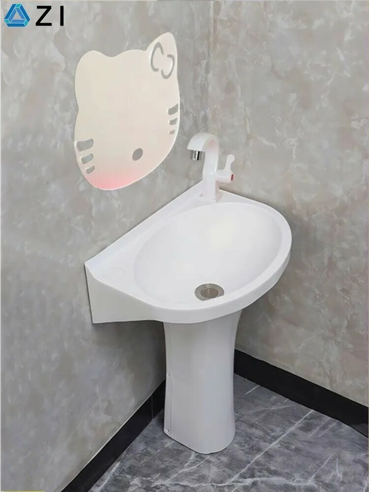 Раковина напольная Умывальник для детей материал ПП Подходит для семей и детских садов