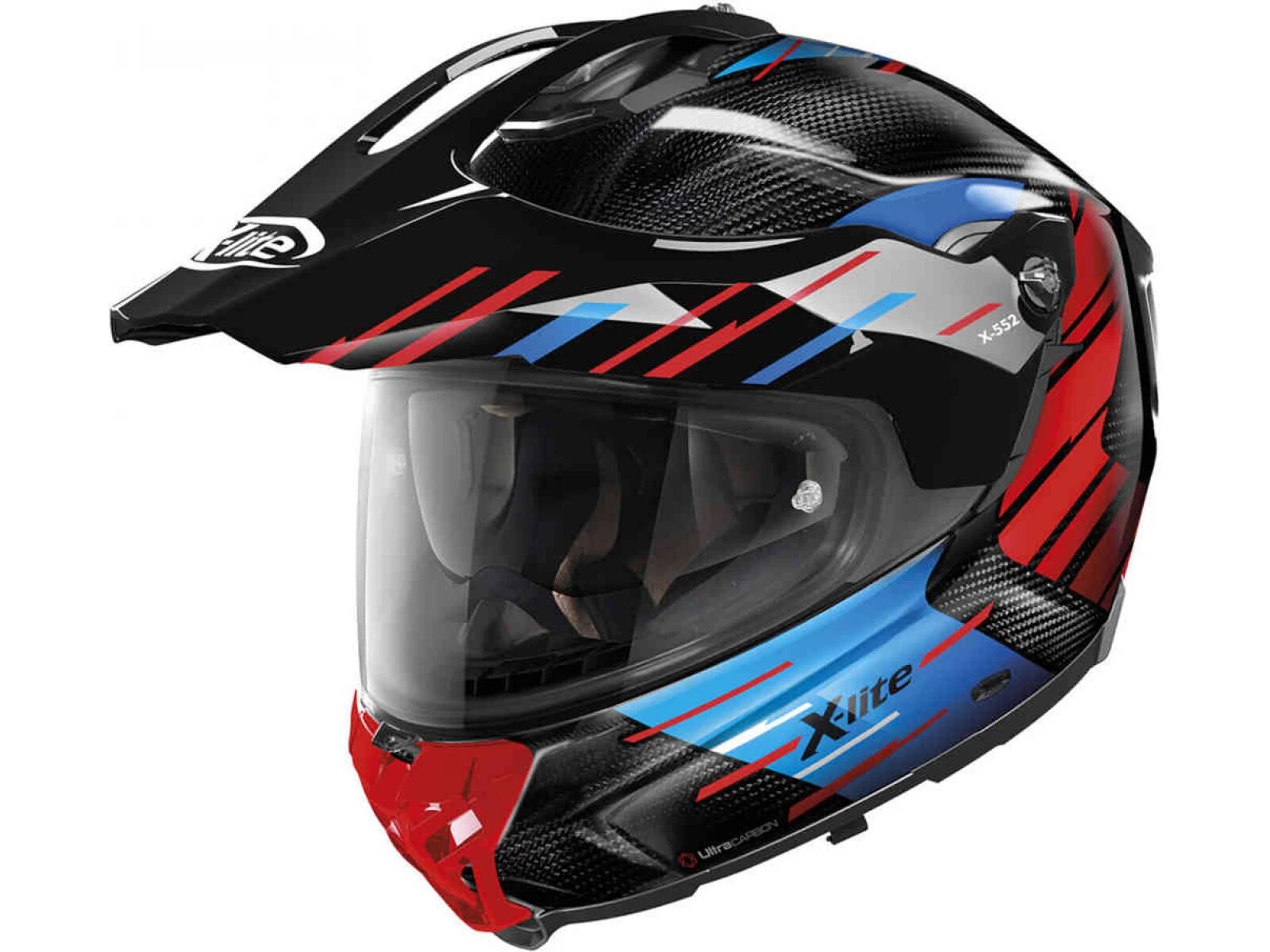 Мотошлем X-Lite X-552 ULTRA CARBON WAYPOINT 21, черно-сине-красный, XL