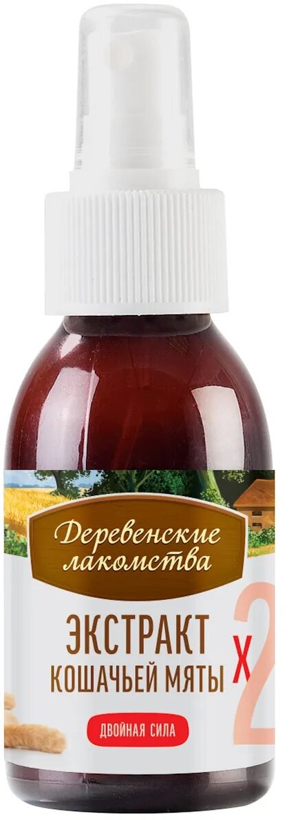 Деревенские лакомства Экстракт кошачьей мяты двойная сила 100мл