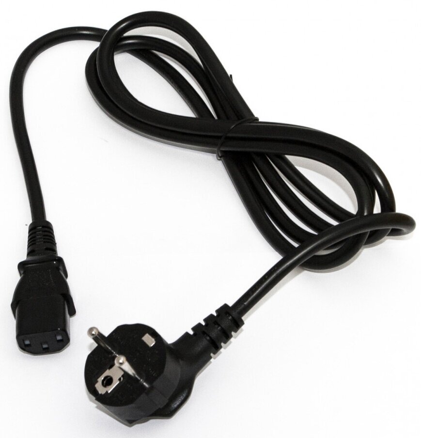 Шнур питания Hyperline ПВС-АП PWC-IEC13-SHM-10-BK Schuko-C13 проводник:3x0.75мм2 10м 10А (упак:1шт