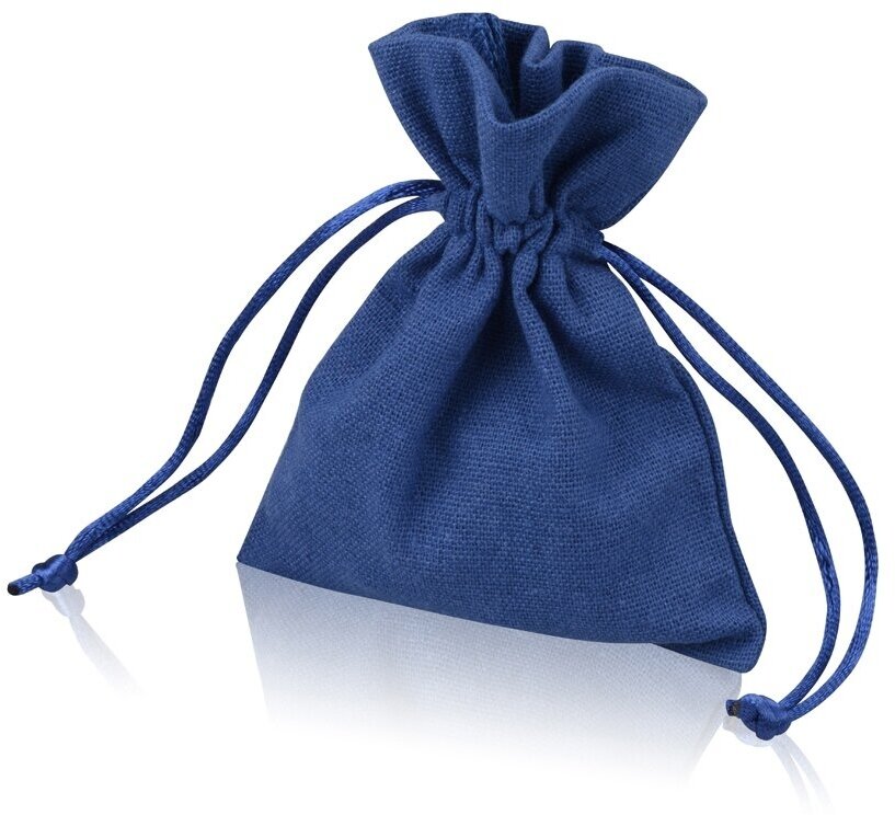 Мешочек подарочный маленький, синий