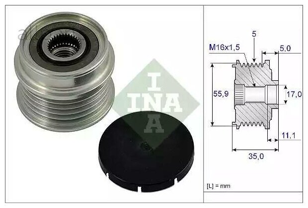 INA 535000510 Шкив генератора
