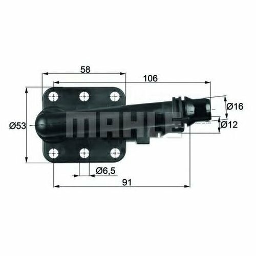 Термостат, масляное охлаждение Knecht/Mahle TO582 для BMW 5 серия E60, E61, 6 серия E63, E64, 7 серия, X5 E70