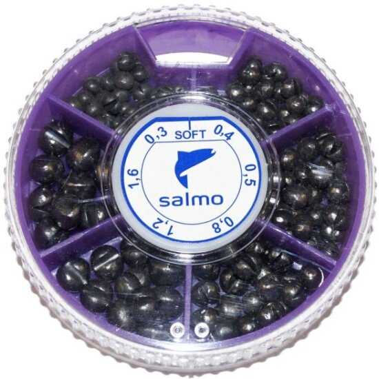 Грузила Salmo дробь SOFT мягк. 6 секц. 0.3-1,6г 100г набор 3