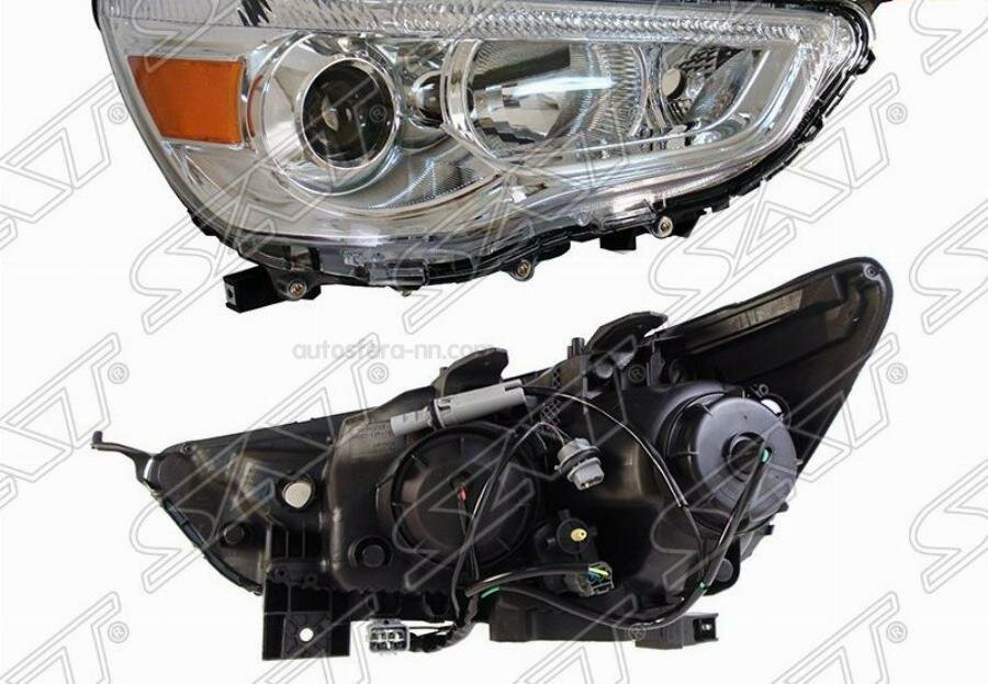 SAT ST21411X1R Фара Mitsubishi ASX 10-20 (Справа/ Галоген/ С электрокорректором)