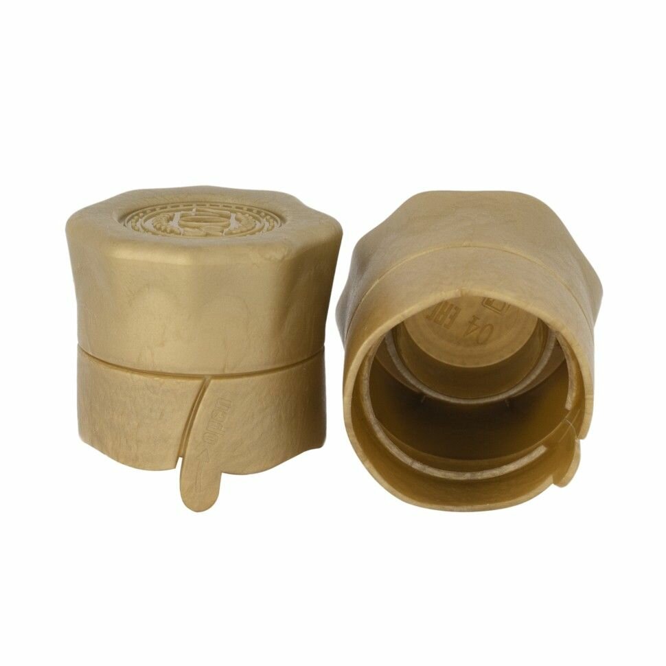 Колпачок полимерный "Винт" 28 мм золото, 30 штук