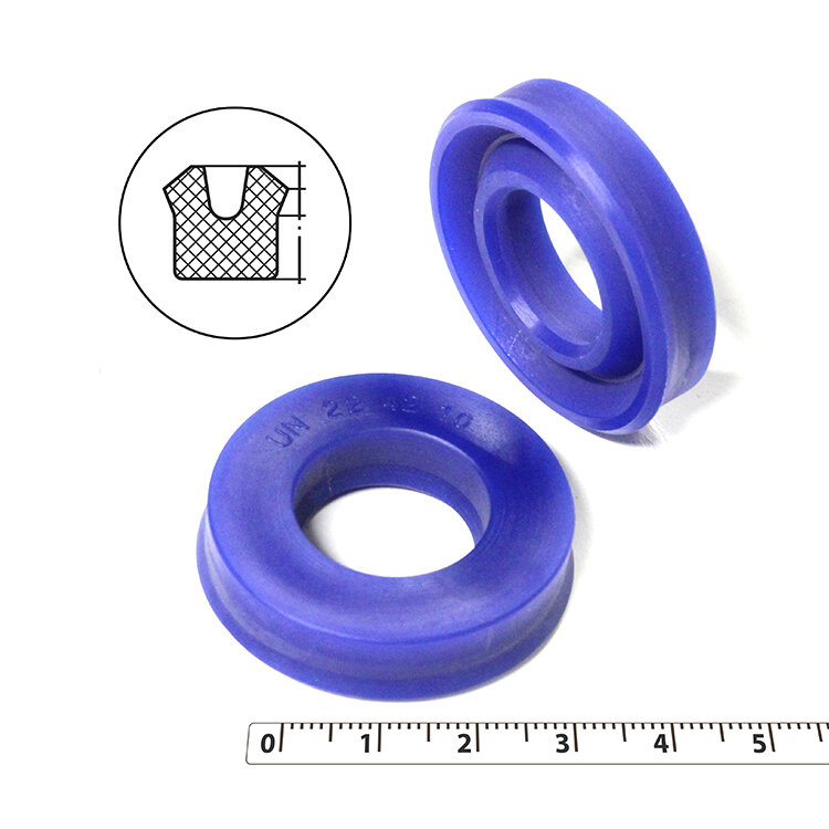 Манжета гидравлическая 22х42х10 (манжета цилиндра 42*22*10) тип UN PU (полиуретан)
