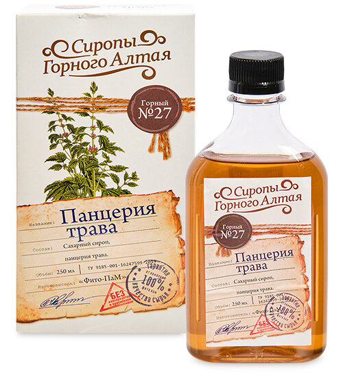 Сироп Горный №27 - Панцерия трава, 250мл FP-06/27 113-85853