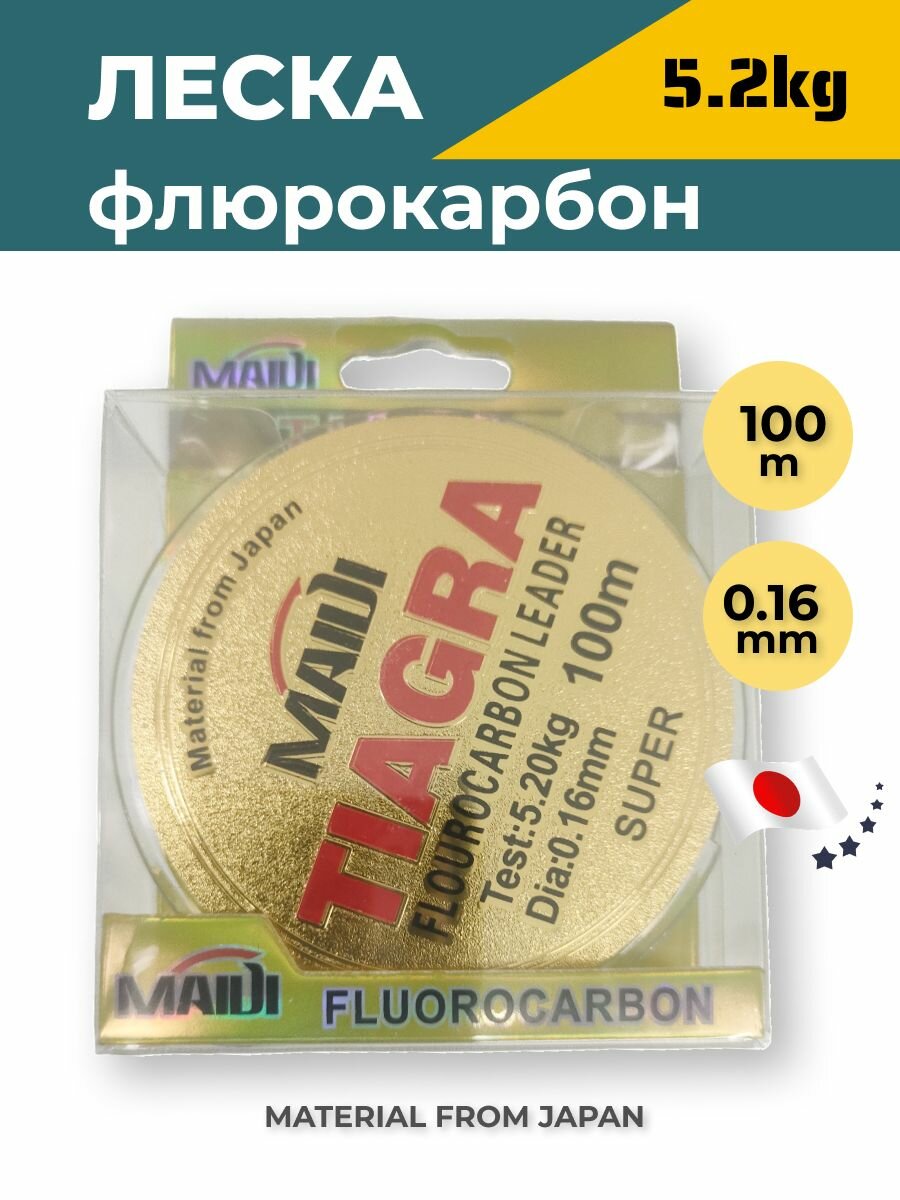Леска рыболовная флюрокарбон 100 м