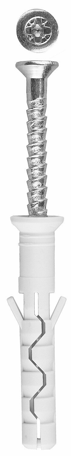 Дюбель-гвоздь ЗУБР 6x40мм, потайной бортик, 125шт 4-301375-06-040