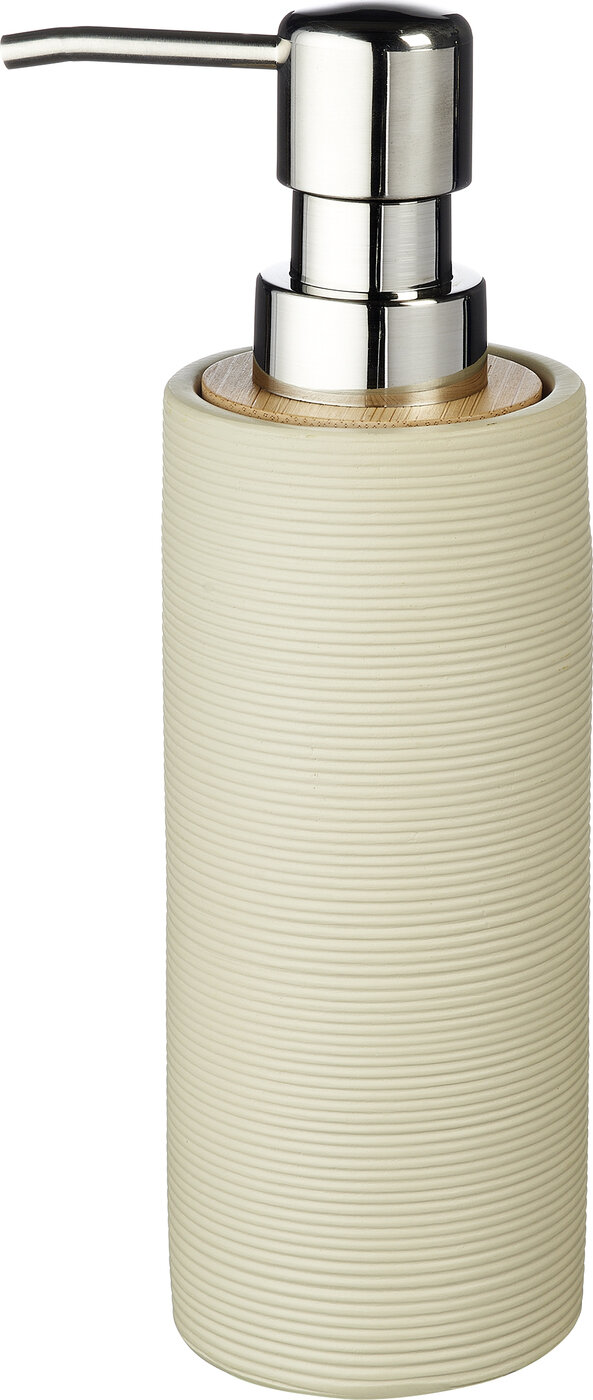 Дозатор для жидкого мыла RIDDER Roller, полирезина/бамбук, бежевый 2105509
