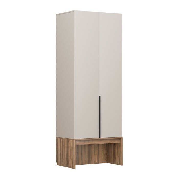 Шкаф прямой двухстворчатый «Чарли 3», 800×555×2205 мм, цвет кашемир/авелано