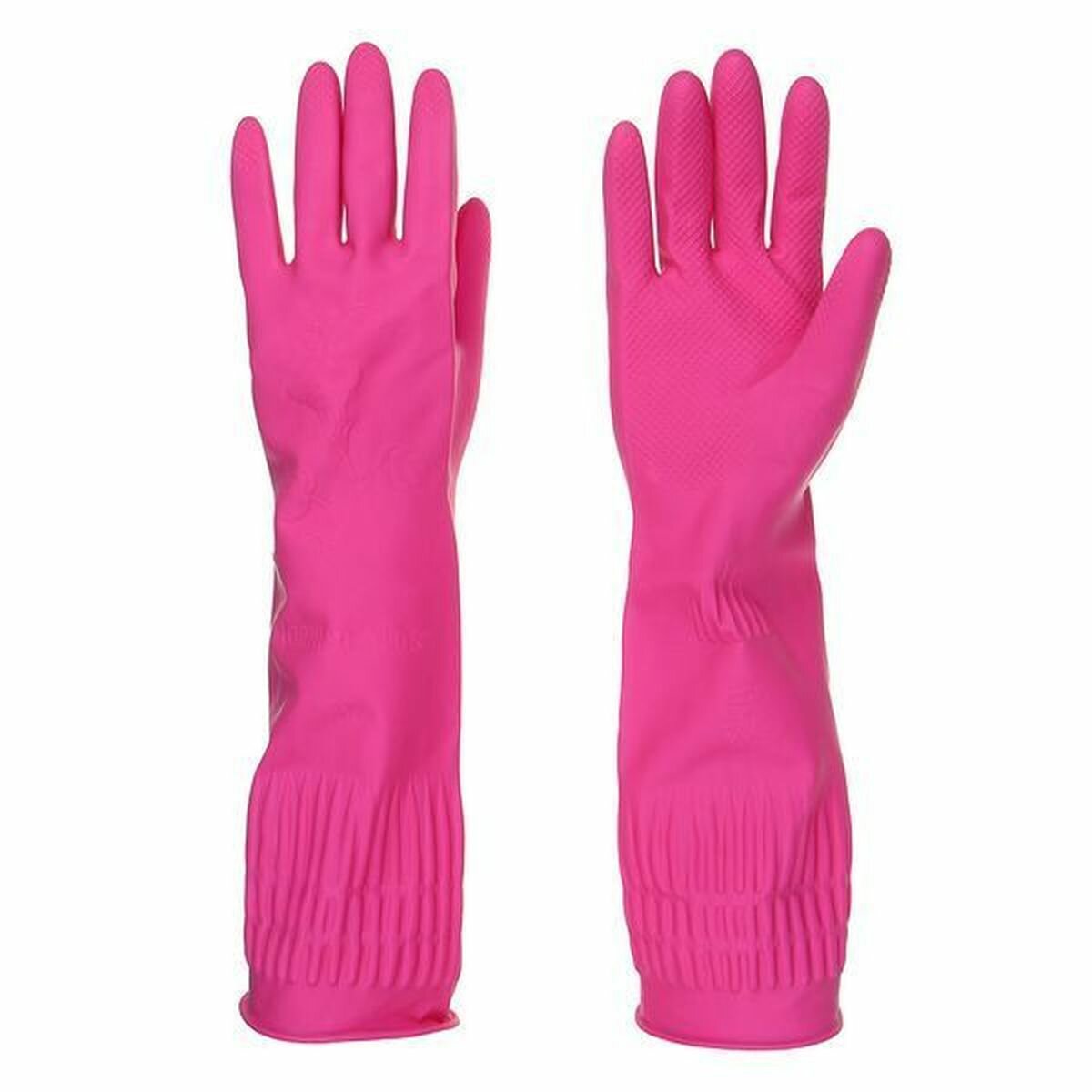 Перчатки хозяйственные с манжетой 38см, пара 100г, М Vetta