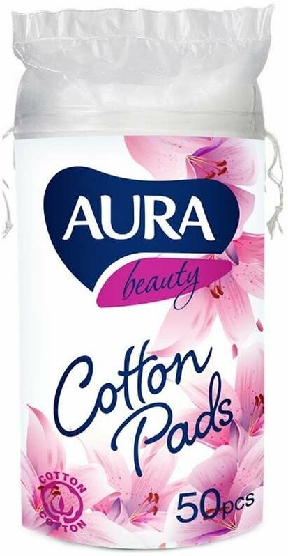 Ватные диски Aura Beauty Cotton pads, 50 шт