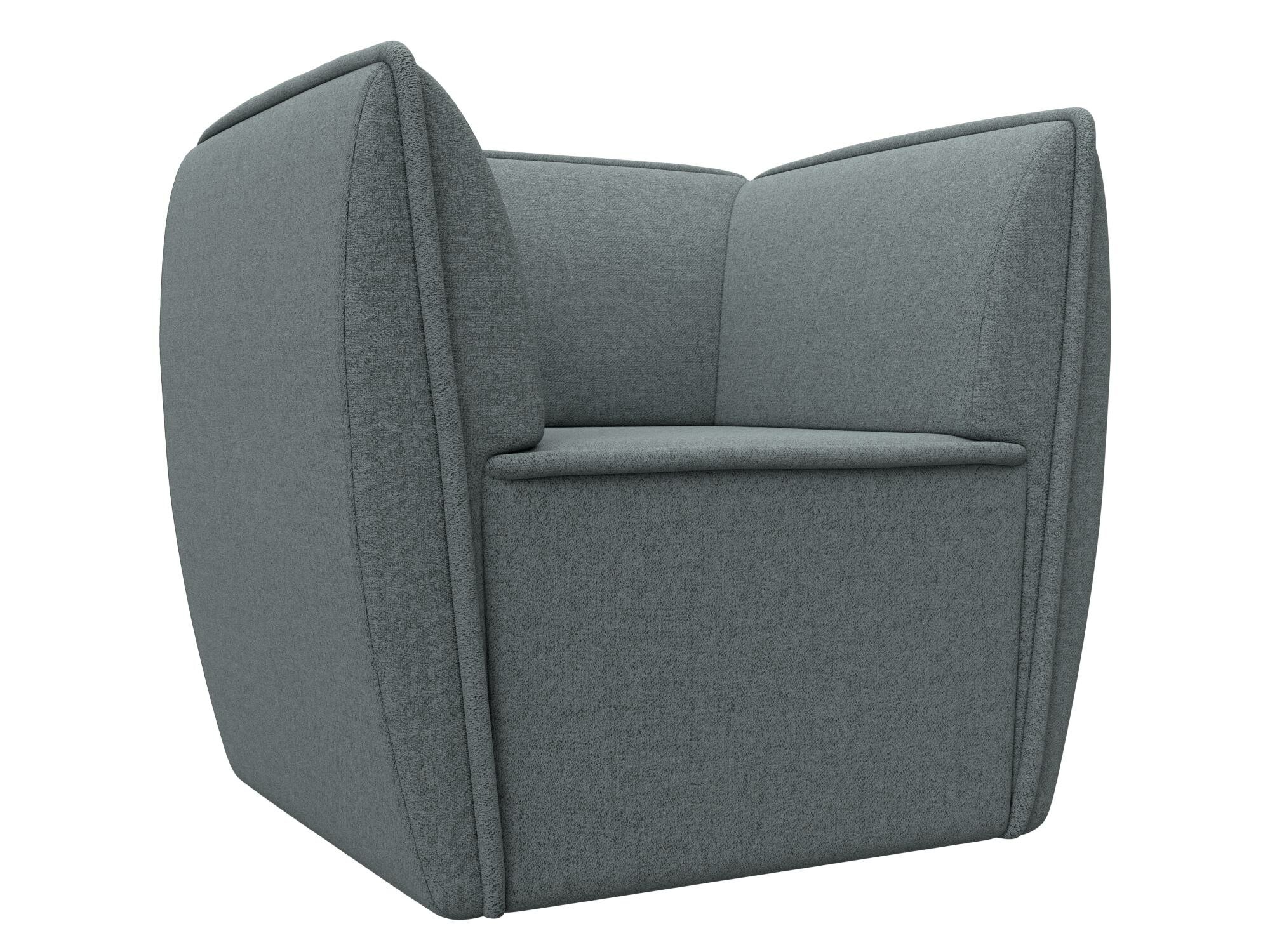 Кресло Бергамо, рогожка, механизм нераскладной, Амур серый, 80x64x80см. Хит Диванов