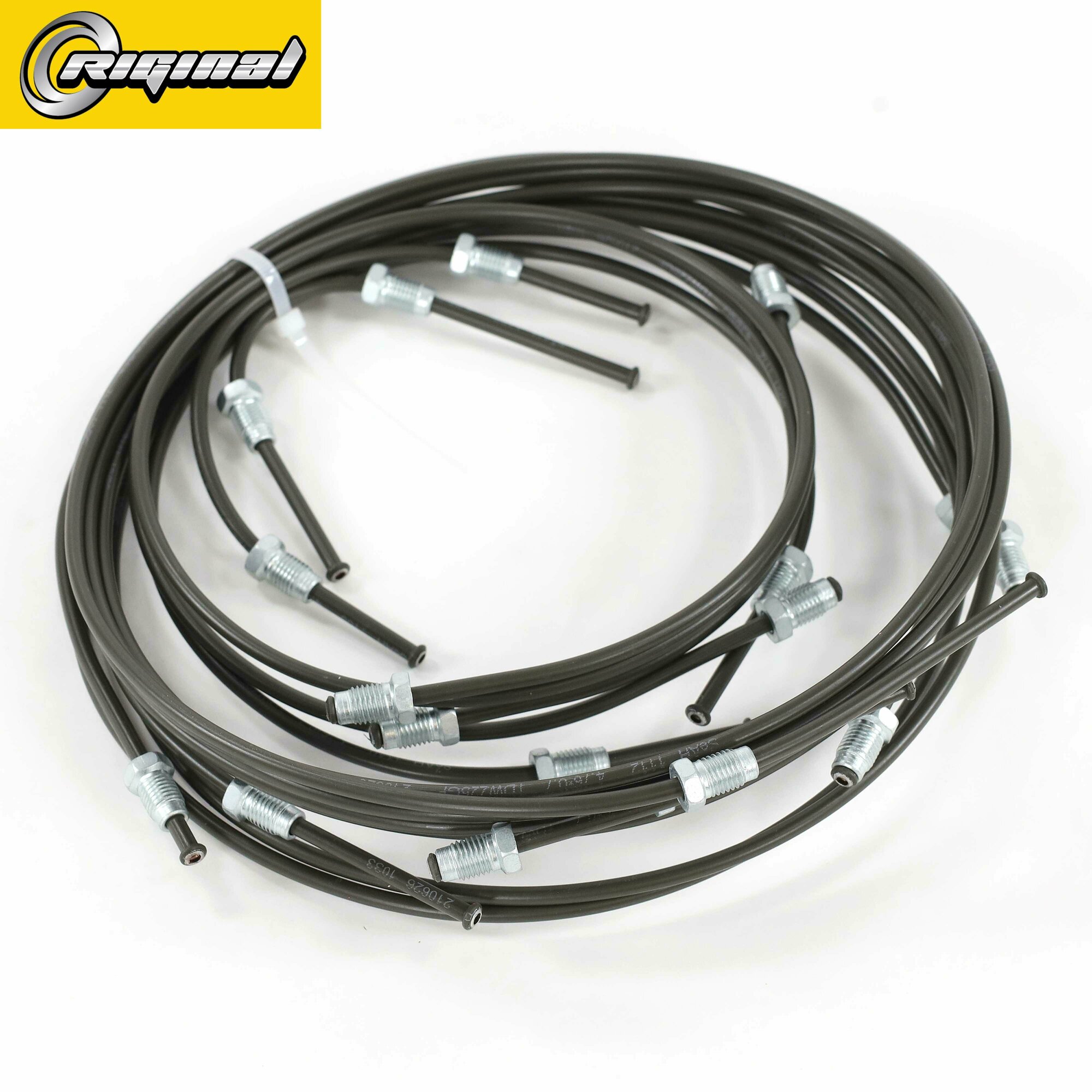 Трубки тормозные для а/м УАЗ-315143 с лев. регул. дв.4218 (кт 9 шт.) омедн. с полимер. покр. Riginal