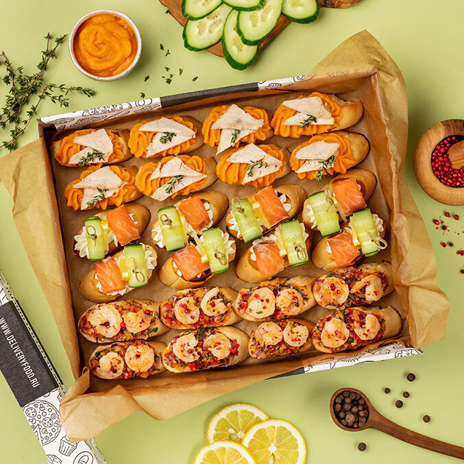 Бокс брускетт премиум #23