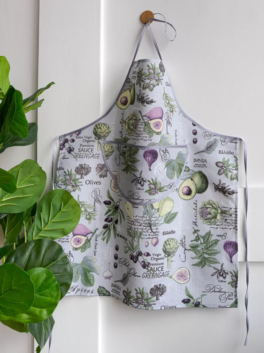 DOLLTALL / Фартук кухонный / Фартук с карманом / универсальный размер 42-54 / подарок для любимых женщин