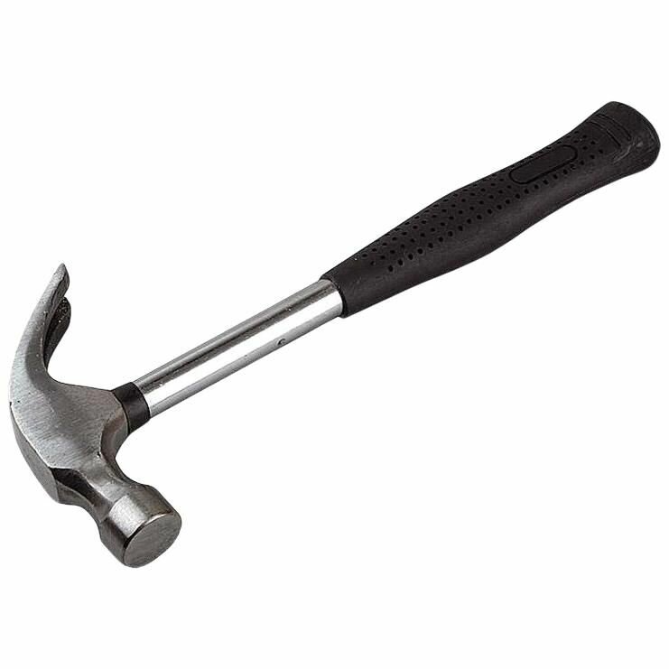 Молоток гвоздодер 450 гр. цельнометал.