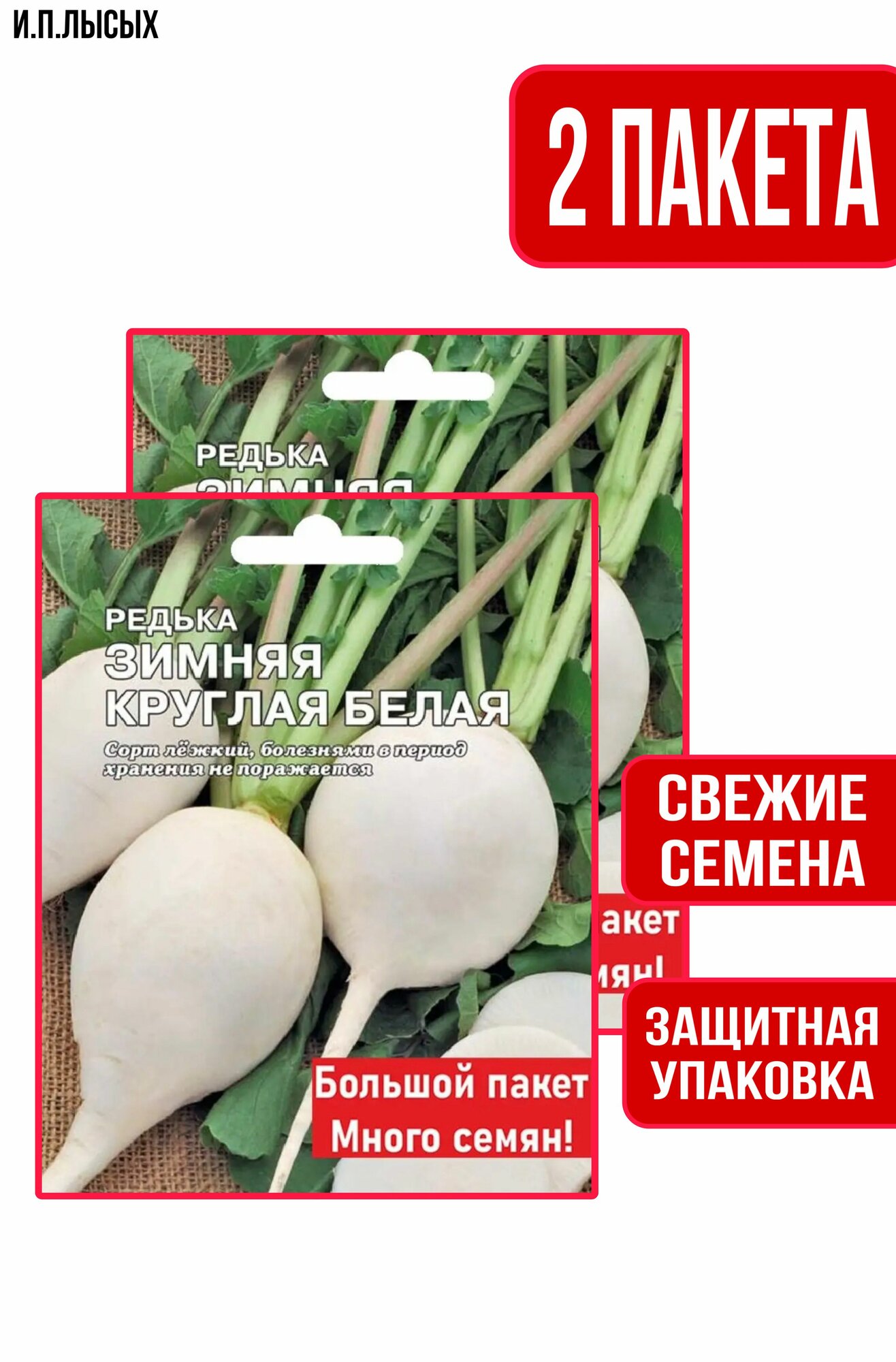 Семена Редька Зимняя круглая белая