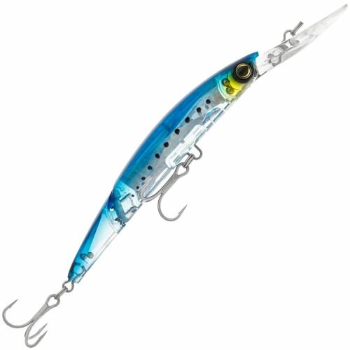 Воблер Yo-zuri Crystal 3D Minnow Deep Diver Jointed 130F 13см. 25гр. GHIW до 4м. floating