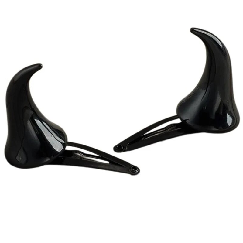 Заколки для волос с рогами дьявола Черный, Black