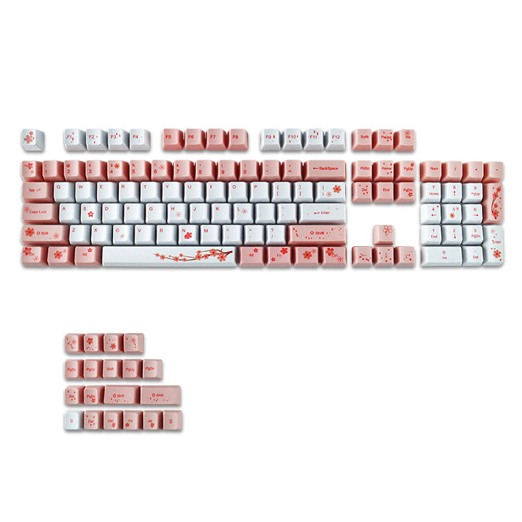 Механическая клавиатура с сублимацией из ПБТ на 123 клавиши keycap-Sakura