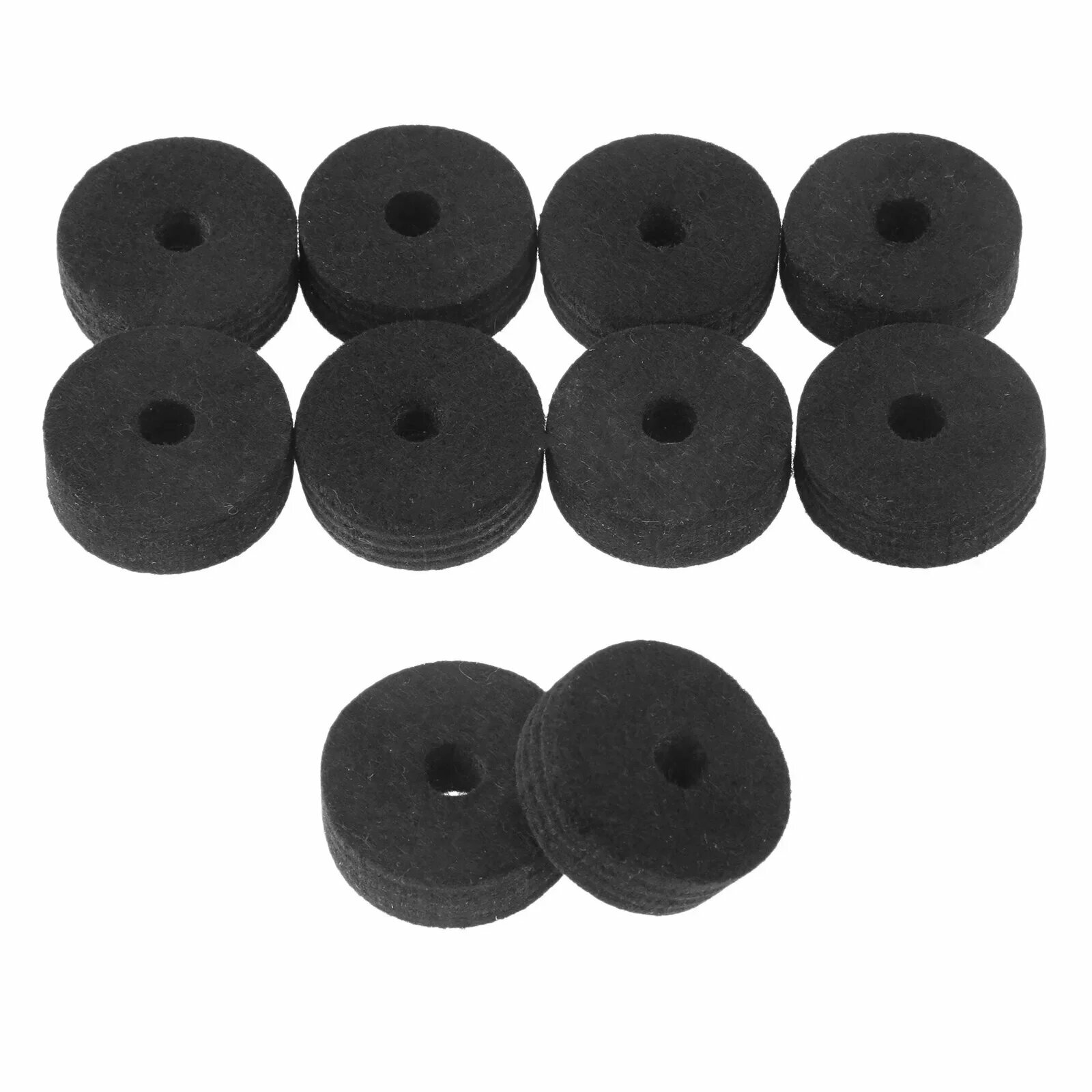 Войлочные прокладки для тарелок, 10 шт. Черный, Black